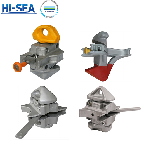 Different Twistlocks on containers