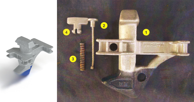 Different Twistlocks on containers