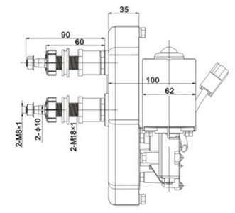 Marine Pantograph Window Wiper with 24V Motor