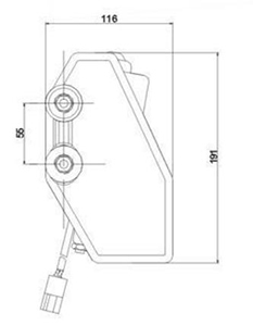 Marine Pantograph Window Wiper with 24V Motor
