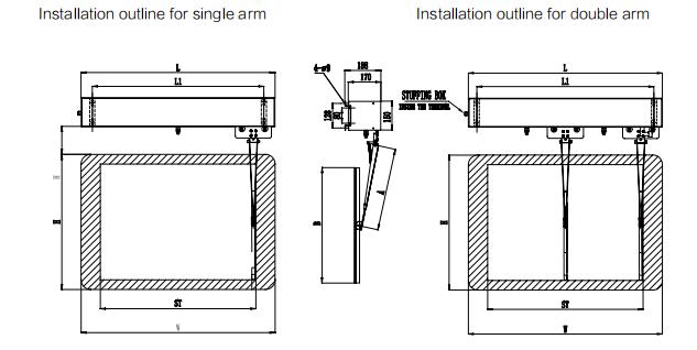 Marine Pneumatic Straight Line Type Wiper