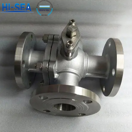 Marine Three-Way Ball Valve