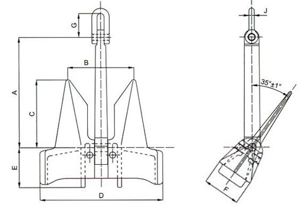 AC-14 Super Balanced HHP Anchor - Products - Hi-Sea Marine