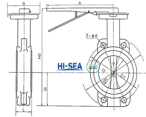 Ship side Butterfly Valve