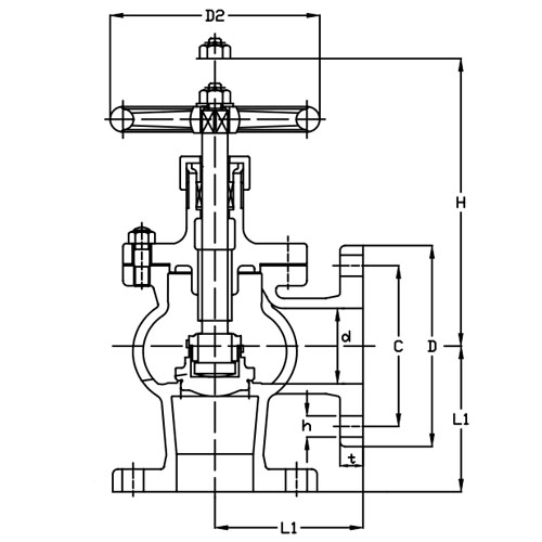 Marine Bronze Angle Valve