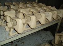 Casting process of container securing fittings
