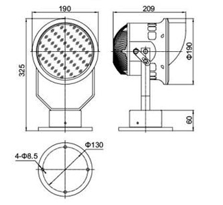 Marine LED Aluminum Spot Light