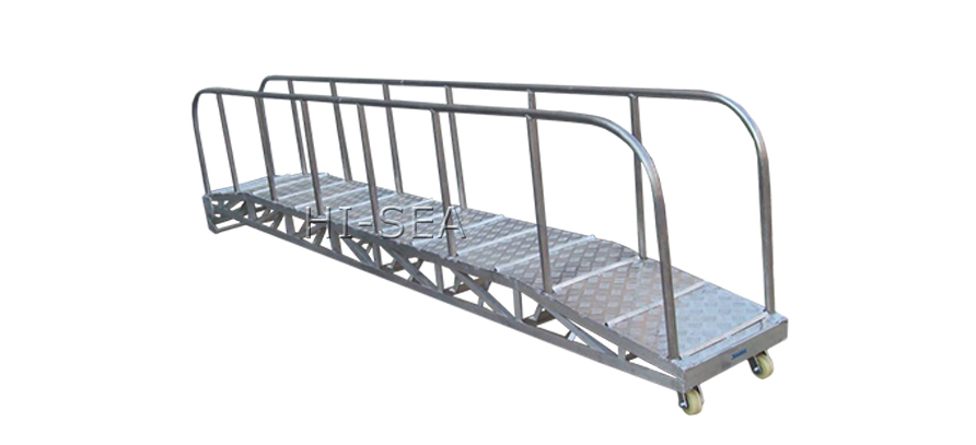 Marine Aluminium Gangway with Fixed Handrails