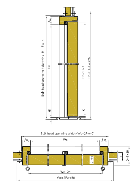 Class A60 Double Leaf Fireproof Door