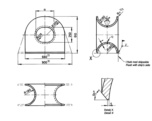 NS 2590-1982 Mooring Chock