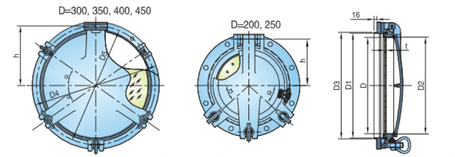 Marine Hinged Side Scuttle