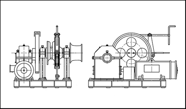 Marine electric anchor windlass