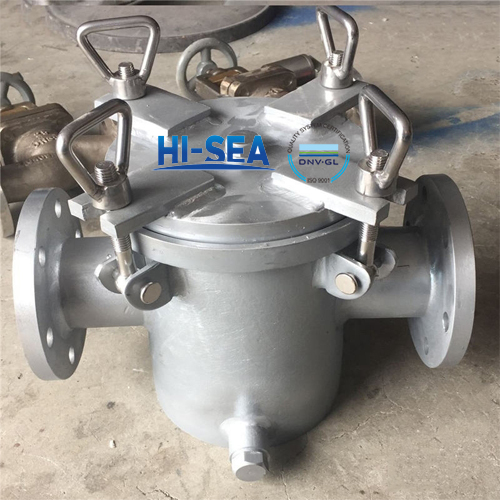 Cast Iron Angle Mud Box (Basket Type) Strainer