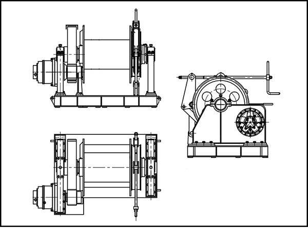 Marine Hydraulic Winch for Engineering Vessel