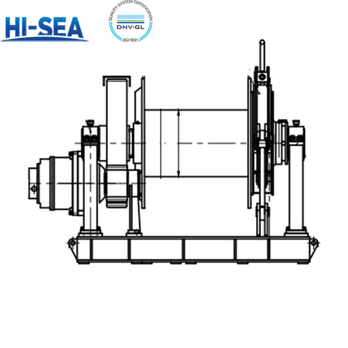 150KN Marine Hydraulic Ramp Winch