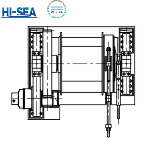57kN Marine Hydraulic Bridge Winch