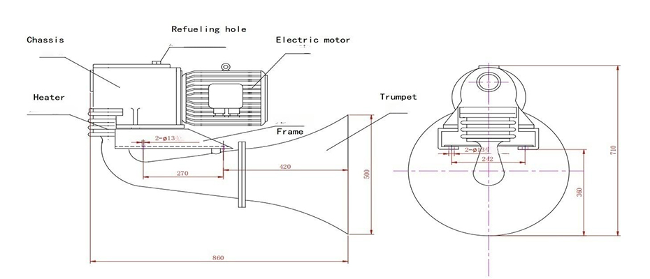 Marine Piston Electric Whistle