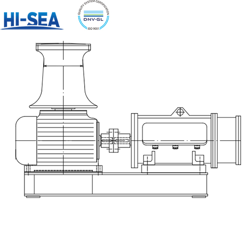10kN Marine Electric Horizontal Capstan
