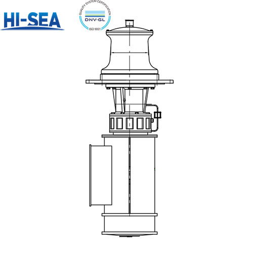 50kN Marine Electric Vertical Capstan