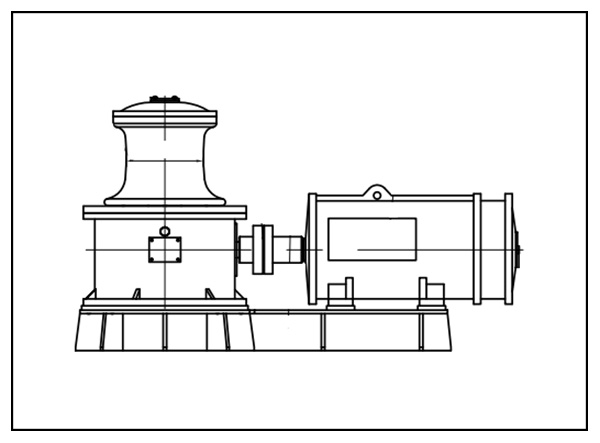 Marine Electric Horizontal Mooring Capstan