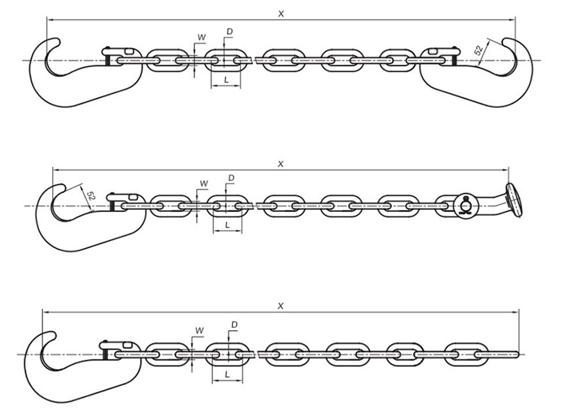 Marine RO-RO Lashing Chain