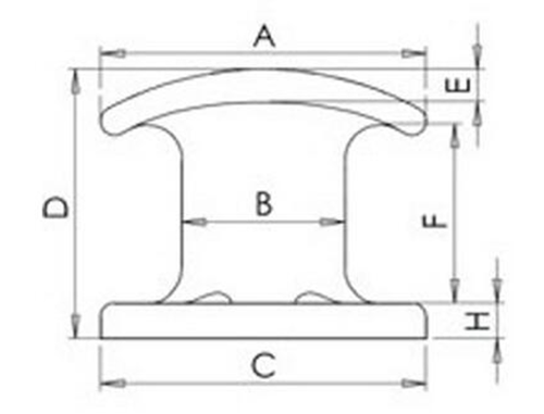 J type Dock Bollard