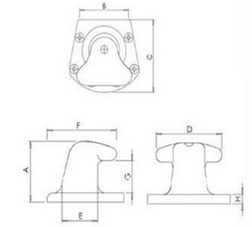 R type Dock Bollard
