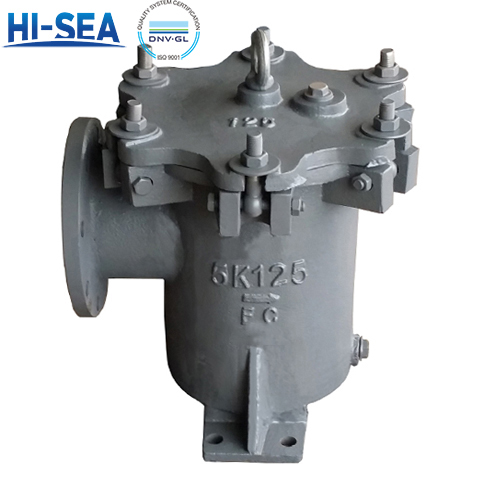 Cast Iron Angle Mud Box (Basket Type) Strainer