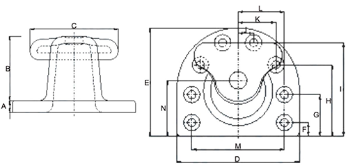 T type Dock Bollard