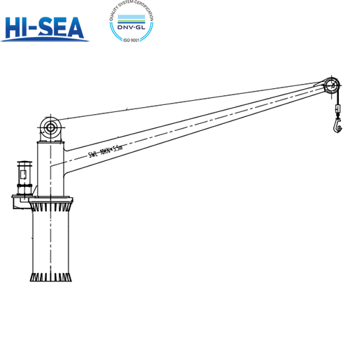 10kN×5.5m Marine Electric Slewing Crane