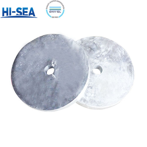 Disc-shaped Zinc Anode