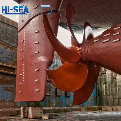 Installation of marine rudder system