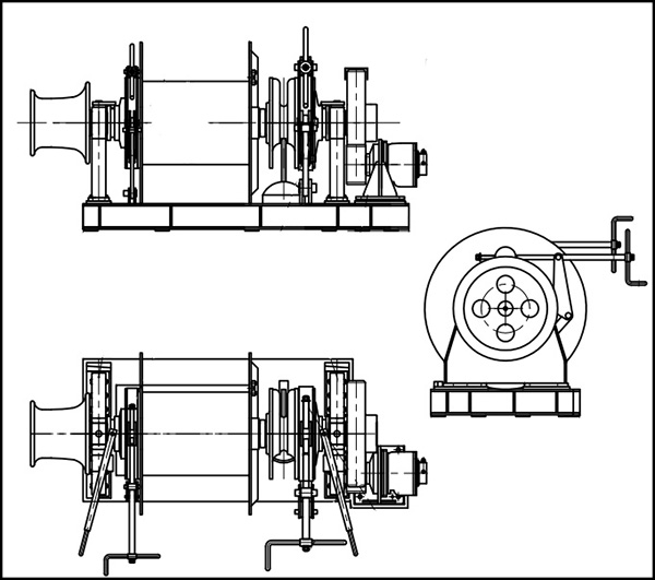 Marine Hydraulic Combined Anchor Windlass