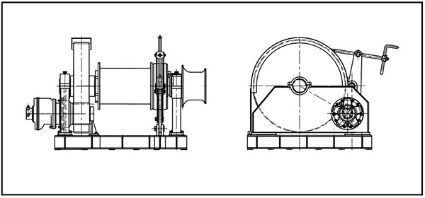 Marine Mooring Winch For Passenger Vessel