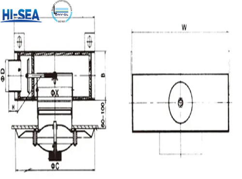CMP Ceiling Marine Air Diffuser