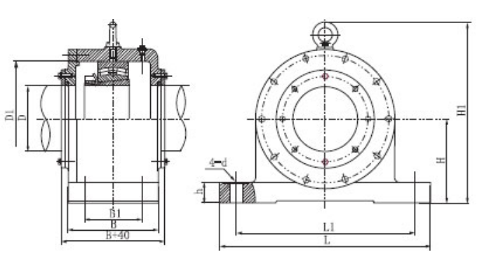 Type D Rolling Intermediate Bearing