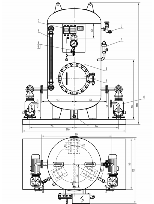 Marine Hydrophore Unit, Marine Hydrophore, Hydrophore