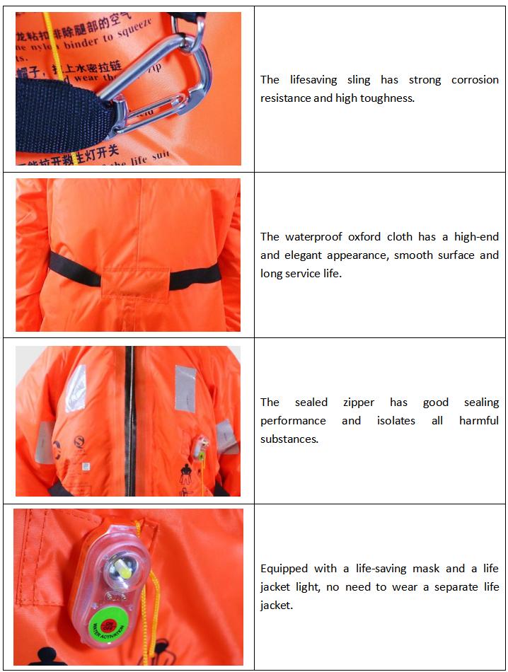 Waterproof Polyester Oxford Cloth & PVC Marine Insulated Immersion Suit