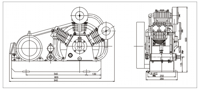 CV/CW Marine Low Pressure Air Compressor