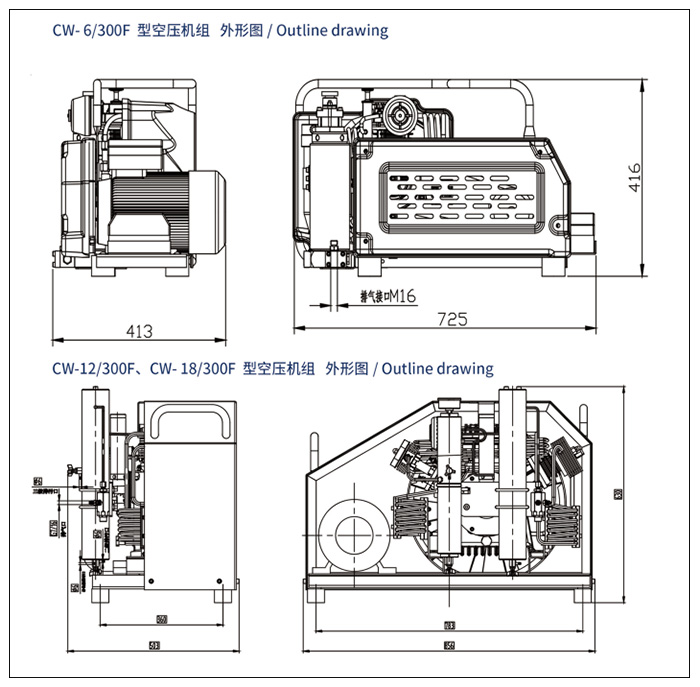 CW Series Marine Breathing Air Compressor
