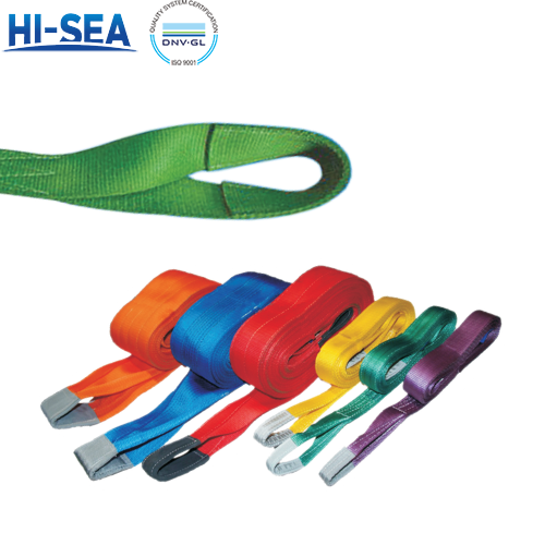 Flat Polyester Webbing Sling With Reverse Eye