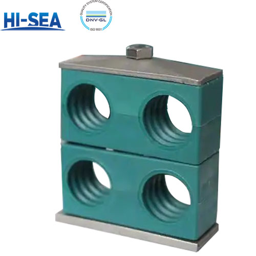 Double Hole Pipe Clamp With Long Head Bolt