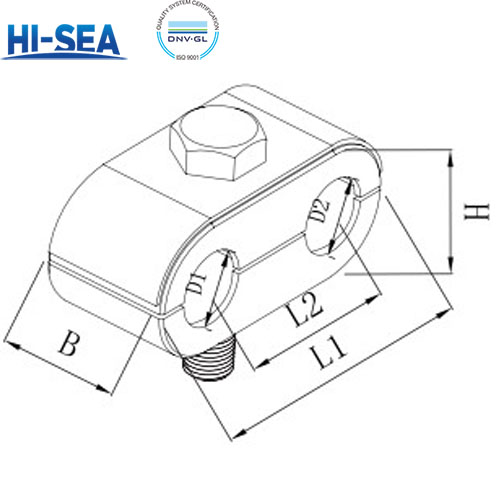 Small Double-hole Pipe Clamp