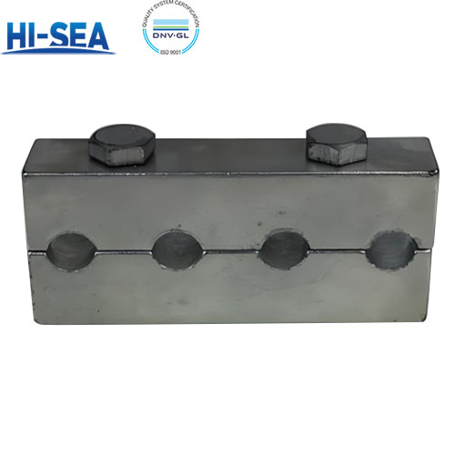 Square Steel Multi-pipe Clamp