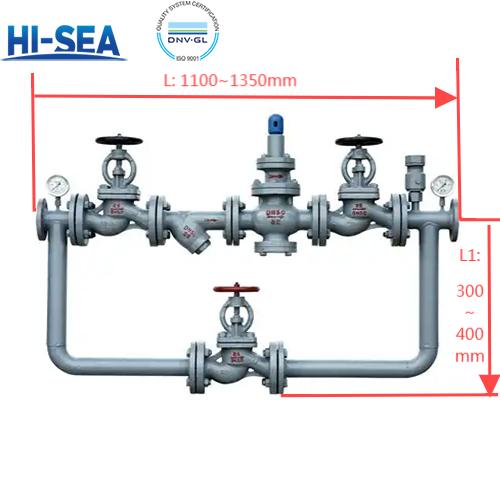 Steam Adjustable Pressure Reducing Valve Set