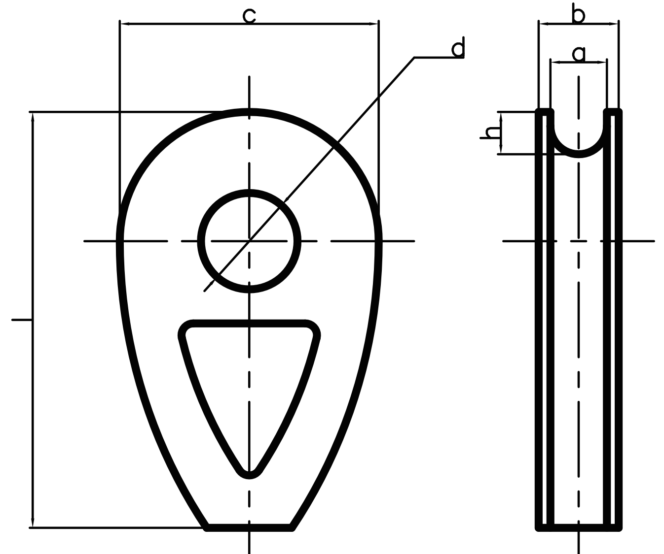 DIN3091 Heavy Duty Wire Rope Thimble
